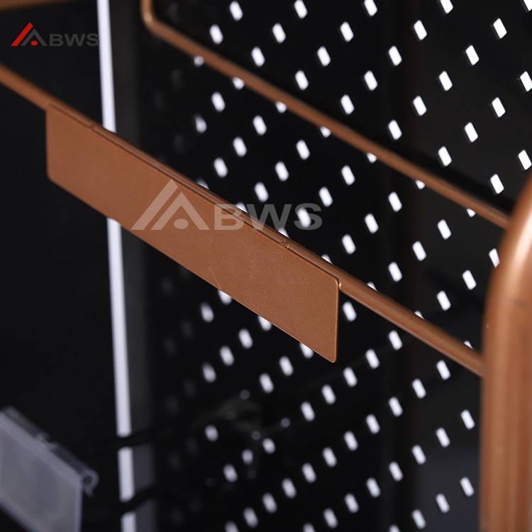 Energetic Battery Display Stand with Pegboard Back Panel